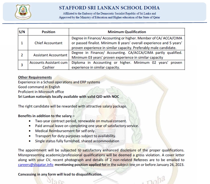 Vacancy 21-01-2023 - SSLSD