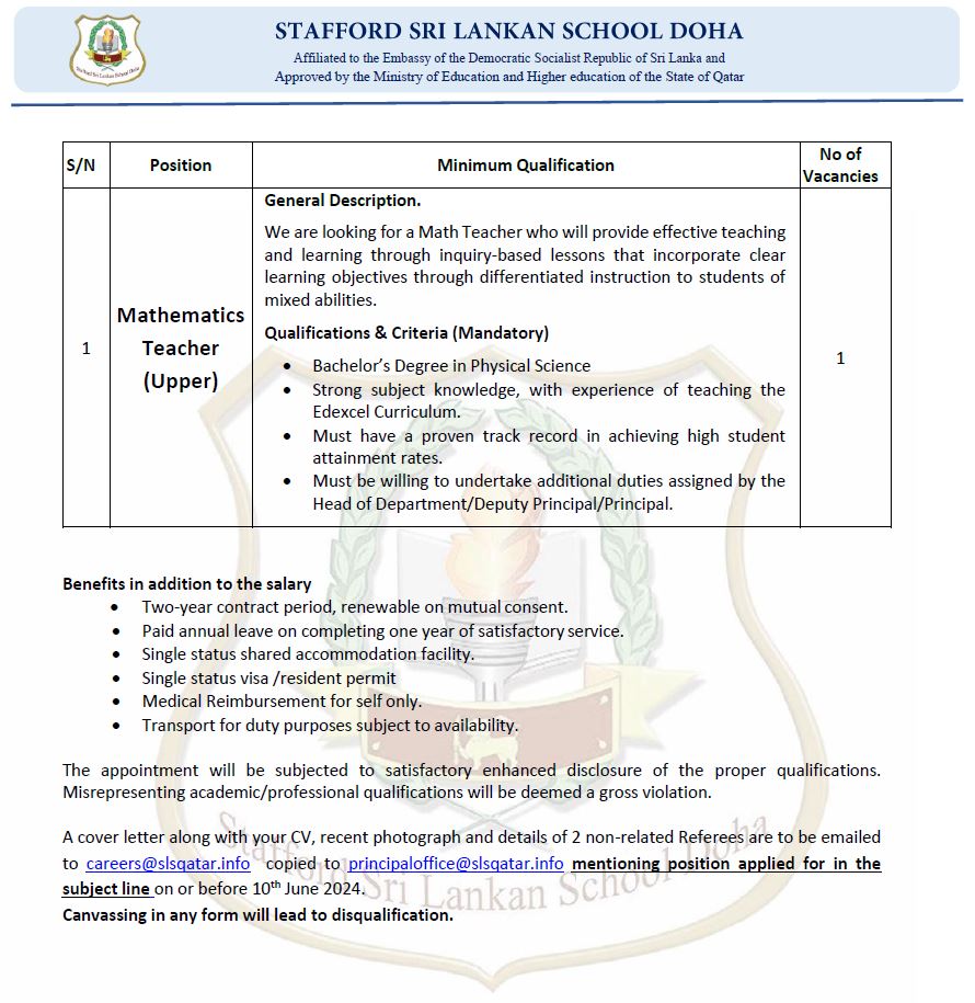 Maths – 04-06-2024 - SSLSD